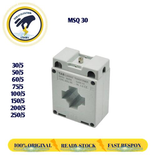 Jual Current Transformer berbagai ukuran CT MSQ 30 TAB - 250/5 ...