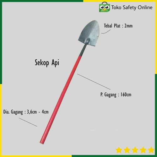 Jual Sekop Api (Fire Shovel) / Sekop Pemadam Api Bahan Besi Tebal 2mm ...