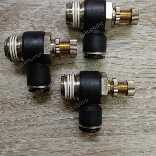 Jual NSE 12 - 04 Speed Control / Fitting Pneumatic 12mm Drat 1/2 ...