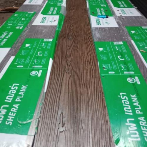 Jual Lisplang GRC/papan GRC motif serat kayu 2 meter x 20cm coklat tua ...