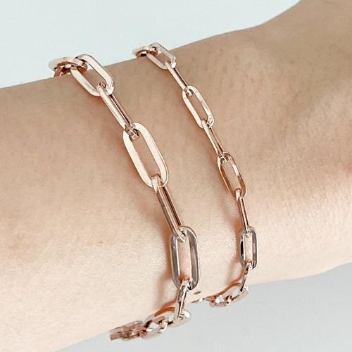 Jual GELANG EMAS PAPER CLIP ITALY TERBARU ROSEGOLD 75% - 3.78gr rose ...