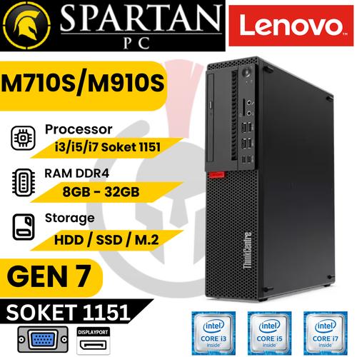 Jual Lenovo ThinkCentre M710s / M910s DT Core i3 / i5 / i7 7th Gen PC ...