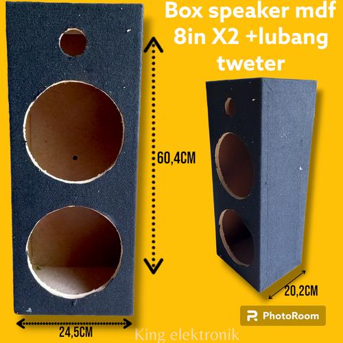 Jual Box speaker 8 inch double + lubang tw mdf - Kota Yogyakarta ...