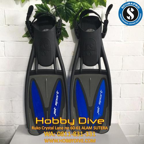 Jual Scubapro Fin Jet Sport Open Heels Blue - Scuba Diving Alat Selam ...