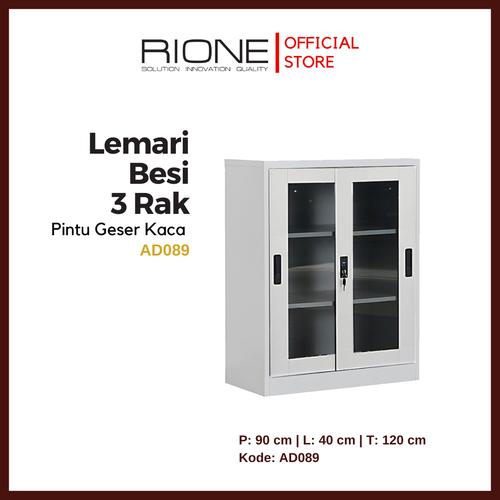 Jual LEMARI 3 RAK PINTU GESER | LEMARI PIALA 3 RAK RIONE - Kab. Klaten ...