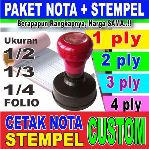 Jual PAKET NOTA & STEMPEL (1 stempel dan 1 buku nota) - Kota Tangerang ...