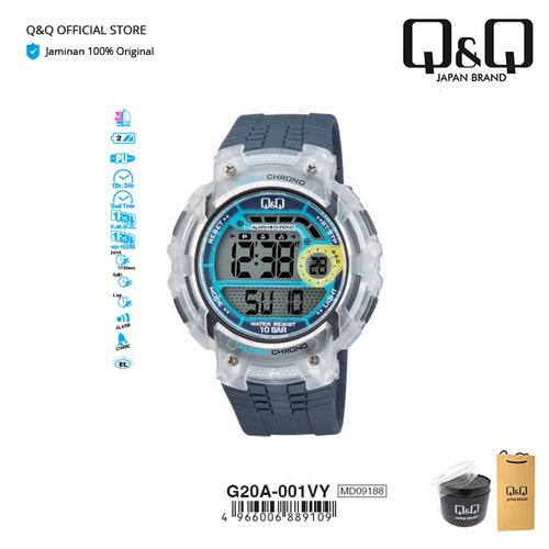 Jual Q&Q QnQ QQ Original Jam Tangan Pria Digital - G20 G20A Tahan Air - Kota Surabaya - Q&Q ...