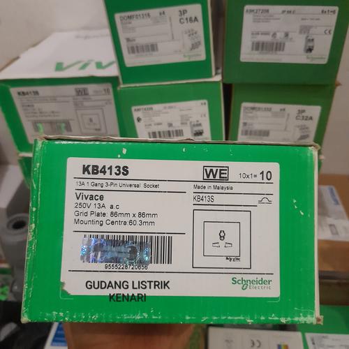 Jual Stop Kontak Universal KB413S Vivace 3Pin 3 Pin ORI Made In ...