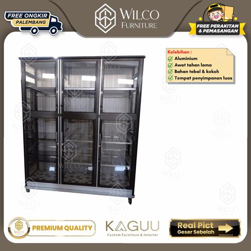 Jual Rak Piring 3 Pintu Aluminium / Kitchen Set Murah / Lemari Piring ...