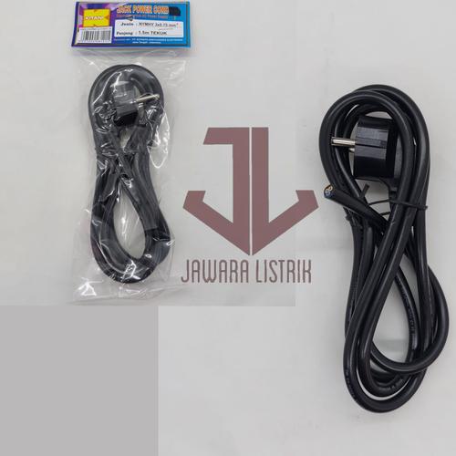 Jual KITANI KABEL POWER CORD 3x0,75 1,5 METER NEW STEKER BULAT ...