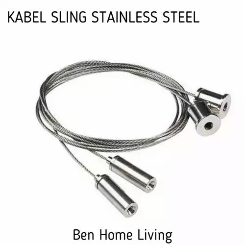Jual Kabel Sling Tali Baja Kawat Lampu Gantung Stainless - 1 meter - 1 ...