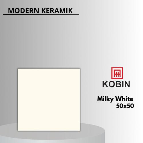 Jual Keramik Lantai KOBIN 50x50 Milky White - Kota Makassar - Modern ...