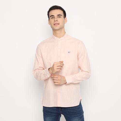 Jual MON AKITA - Toda Men Shirt Light Pink -Kemeja Lengan Panjang Pink ...