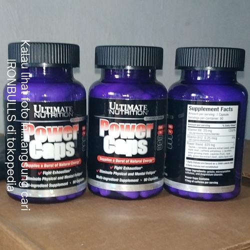 Jual POWER CAPS 90capsul Ultimate Nutrition PowerCaps kemasan baru ...