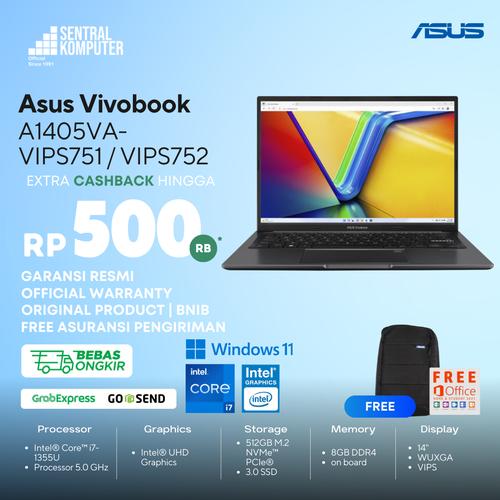 Jual Asus Vivobook 14 A1405VA-VIPS751 i7 1355U 8GB SSD 512GB 14' W11 ...