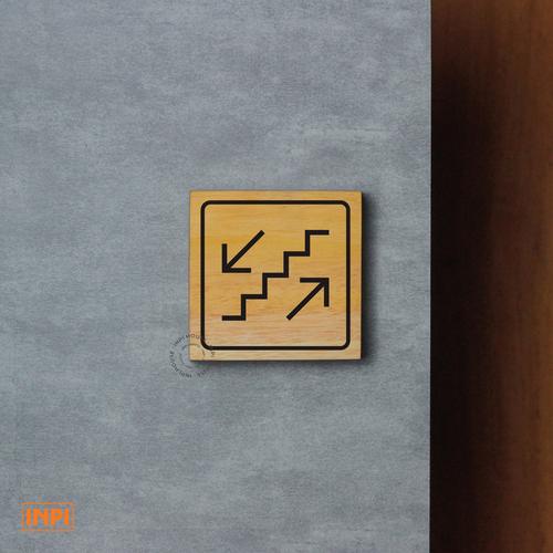 Jual sign tangga naik - turun - stairs sign system - papan tanda tangga ...