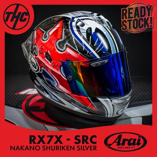 Jual ARAI RX7X SRC NAKANO SHURIKEN SILVER CARBON FIBER HELM - Jakarta ...