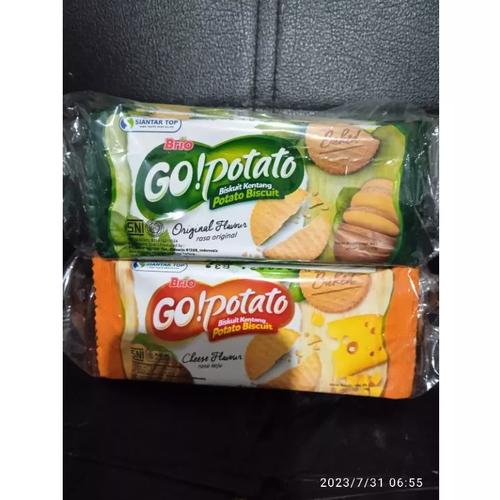 Jual Go Potato original dan keju (Rencengan) Biskuit Kentang Enak dan ...