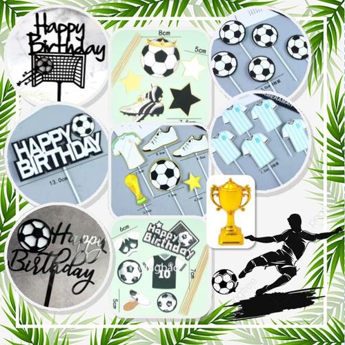 Jual Topper Sepakbola Football Soccer cake kue cupcake happy birthday ...