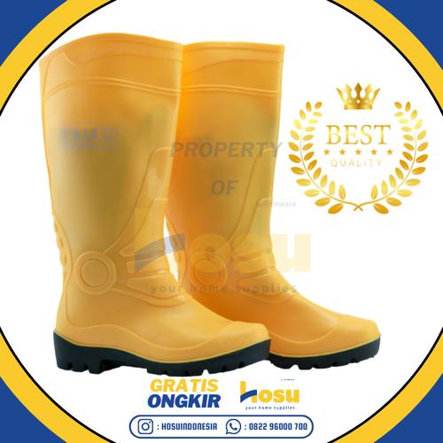 Jual Sepatu Boot Safety Plat Tinggi Sepatu Kerja Proyek Industri Karet ...