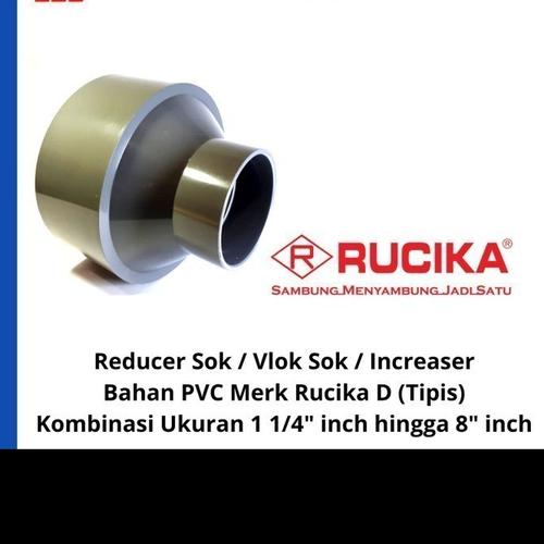 Jual Reducer Increaser Verlop Vlok Sok SOcket 4" x 2" PVC Rucika D ...