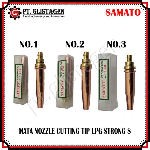 Jual Mata Nozzle Cutting Tip LPG Blender Potong Strong 8 Samato - Polos ...