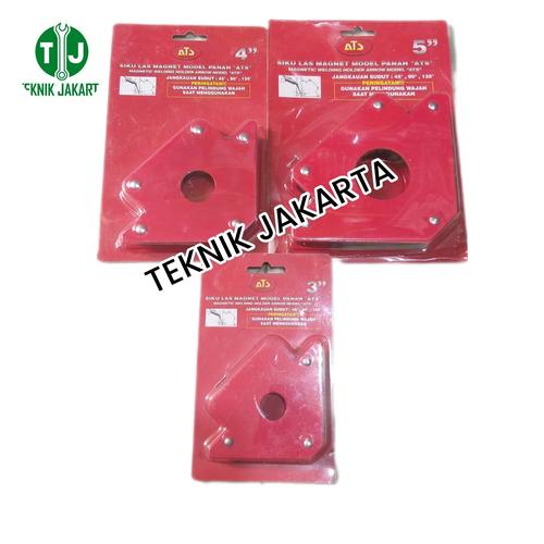 Jual Siku Las Magnet Model Panah 3" 4" 5" ATS Magnetic welding Holder ...