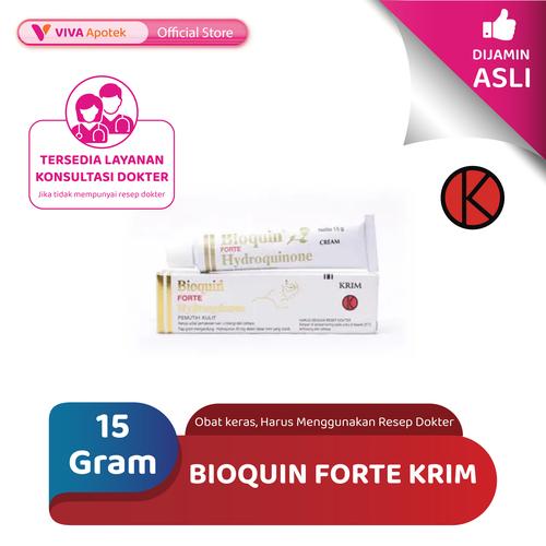 Jual Bioquin Forte Krim / Hidroquinon / Hiperpigmentasi Kulit (15 Gram ...