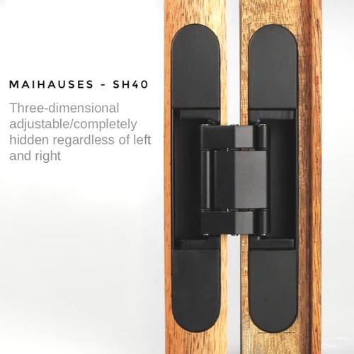 Jual ENGSEL HINGE HIDDEN CONCEALED SH40 TANAM PINTU HITAM BLACK ...