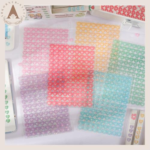 Jual Glitter Shiny Letter Stickers Stiker Huruf DIY Journaling - Kota ...