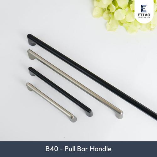 Jual B40 Etivo Pull Bar Handle | Tarikan Laci | Gagang Pintu Lemari - Black, 96mm - Jakarta ...