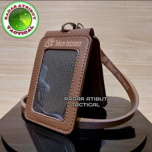 Jual ID Card Holder Tali Lanyard Name Tag Logo TELKOM INDONESIA Model ...