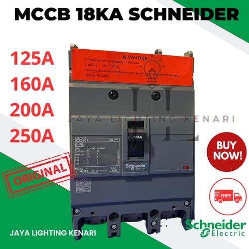 Jual MCCB SCHNEIDER 125A 160A 200A 250A MCB 18KA ORIGINAL - 125A ...