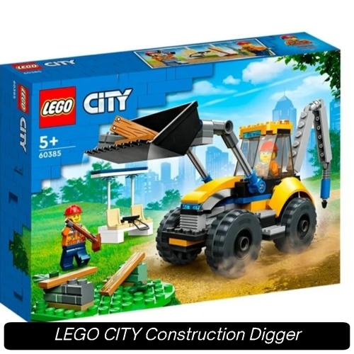 Jual LEGO 60385 CITY Construction Digger -Buldoser Backhoe Loader ...