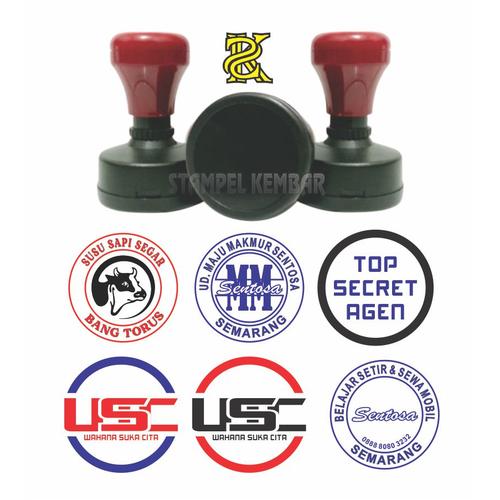 Jual STAMPEL CUSTOM PRAKTIS & EKONOMIS UKURAN D40 BISA 1 WARNA / 2 ...