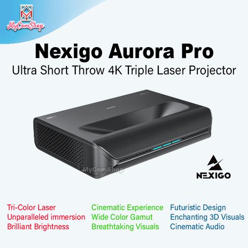 Jual NEXIGO AURORA PRO ULTRA SHORT THROW LASER PROJECTOR CINEMATIC 4K ...
