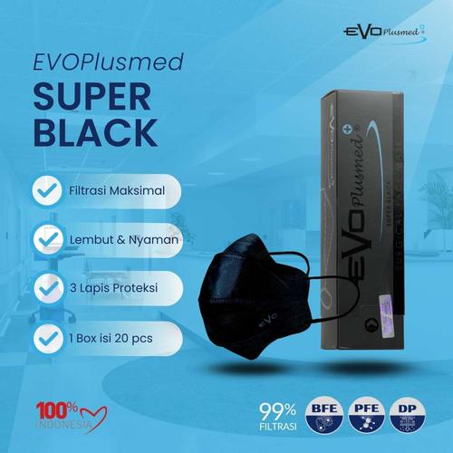Promo Masker Evo Plusmed 4D Full Black Edition Limited - Kota Cimahi ...