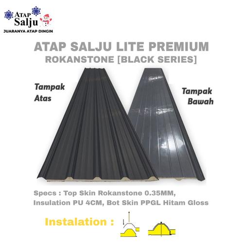 Jual Atap Salju Lite Premium Rokanstone (Black Series) - Kota Surabaya ...