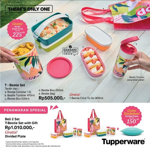 Jual TUPPERWARE T-BESTIES SET ( CANISTER/TUMBLER/BOX) FREE CLICK TO GO - Kota Tangerang - Mama ...
