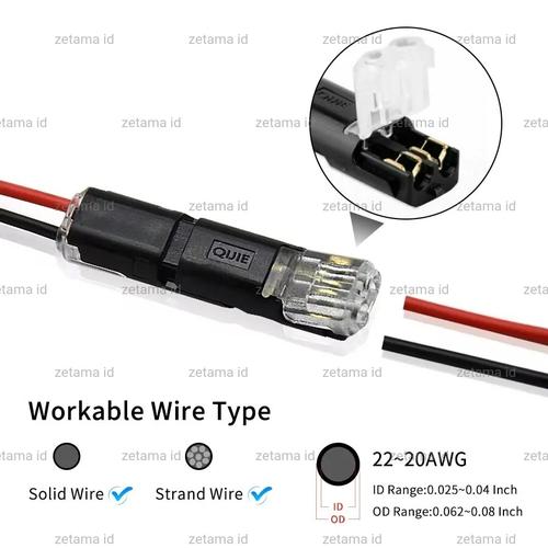 Jual Terminal Kabel Konektor Klip Quick Connect Cable Waterproof QUIE ...
