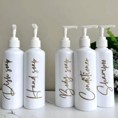 Jual BOTOL AESTHETIC 250ML WADAH BATHROOM SABUN CAIR MINIMALIST ...