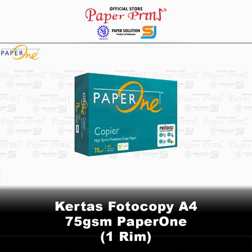 Jual Kertas Fotocopy HVS A4 75gr PaperOne 1 Rim - Jakarta Barat ...