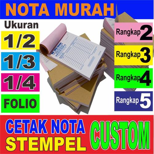 Jual NotA murah custom, nota murah, surat jalan warna/BW - SATU WARNA ...