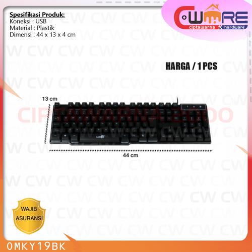 Jual LDKAI Gaming Keyboard RGB LED - R260 - Black-White - Kota ...