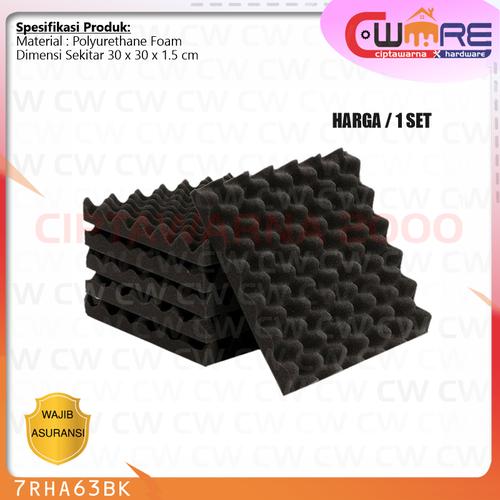 Jual Busa Telur Peredam Suara Dinding Ruangan Foam 30x30x1.5cm 6pcs ...