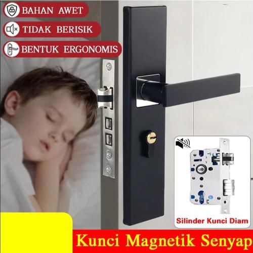 Jual Handle Pintu Rumah Silinder Set Gagang Door Lock Utama Minimalis ...