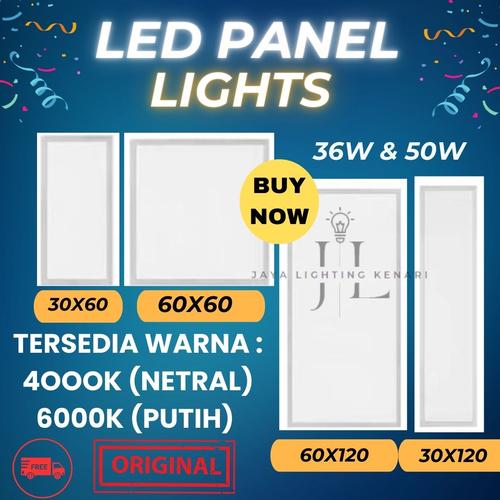 Jual LAMPU PANEL LED 30X60 CM 36W WATT DOWNLIGHT TIPIS 30X60 CM INBOW ...