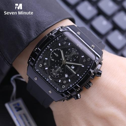 Jual Jam Tangan Pria Seven Minute 723 Analog Karet Keren Mewah Original ...