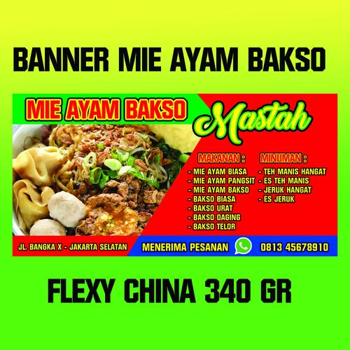 Jual Spanduk Banner Flexy Outdoor Mie Ayam Bakso Keren Terbaru ...