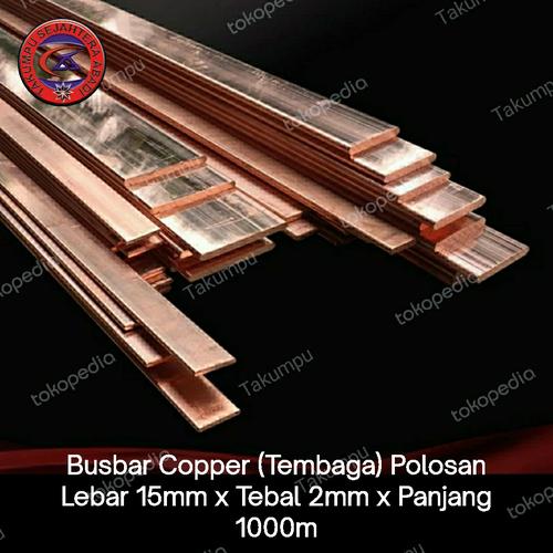 Jual Busbar copper Tembaga Polosan Lebar 15mm x Tebal 2mm x Panjang ...
